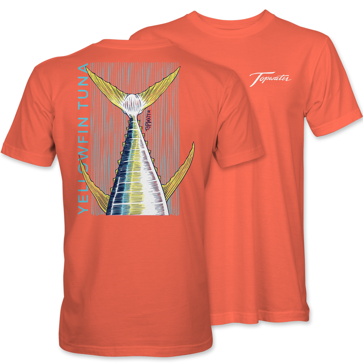 Yellowfin Tuna Tail - Melon – Topwater Apparel